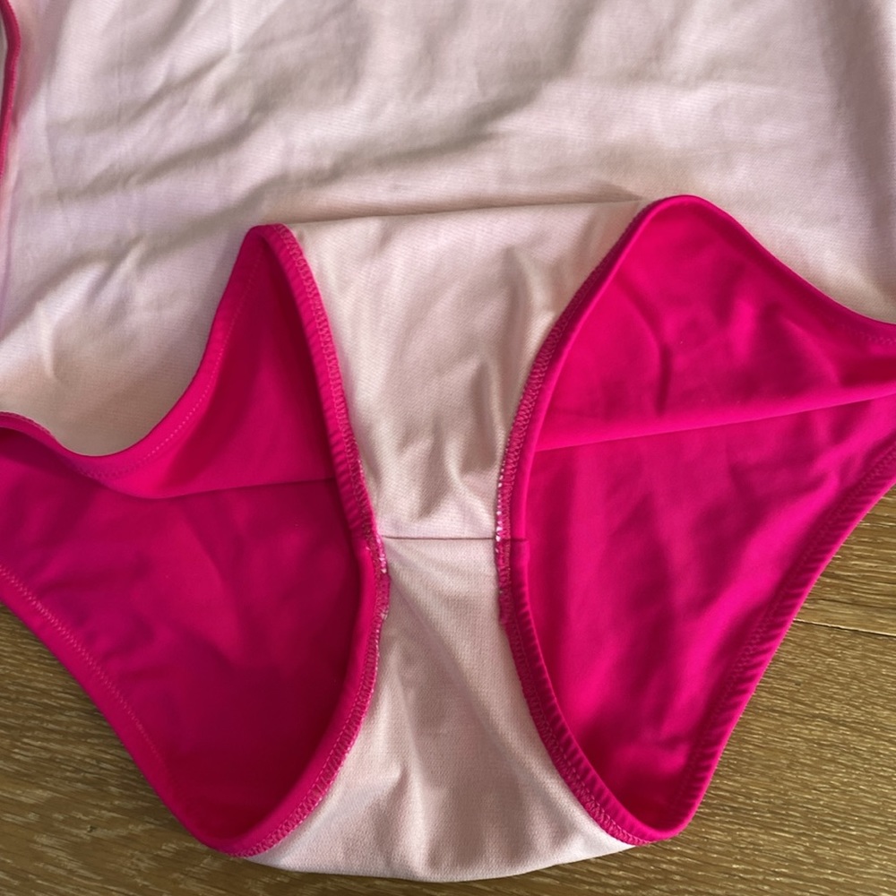 Barbie Pink Swim One Piece Swimsuit Size Medium - Gem